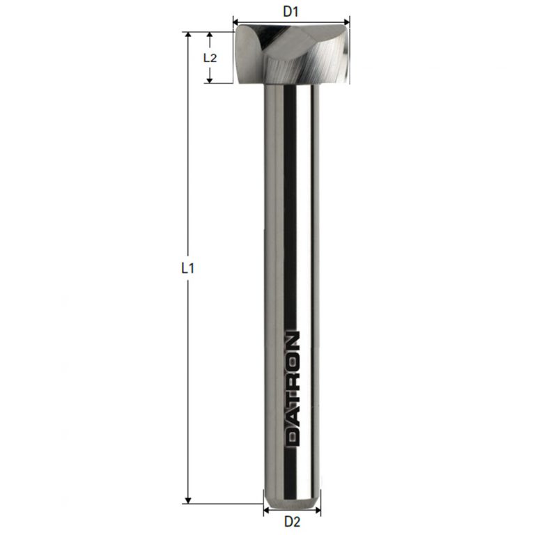 Stepped Double Flute End Mill - DATRON CNC Milling Tools