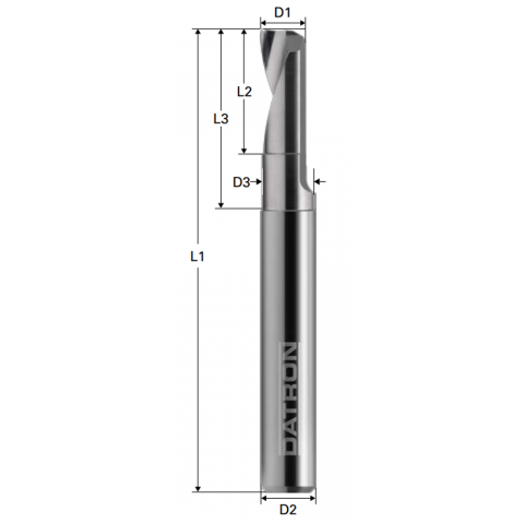 4 in 1 Single Flute End Mill - DATRON CNC Milling Tools