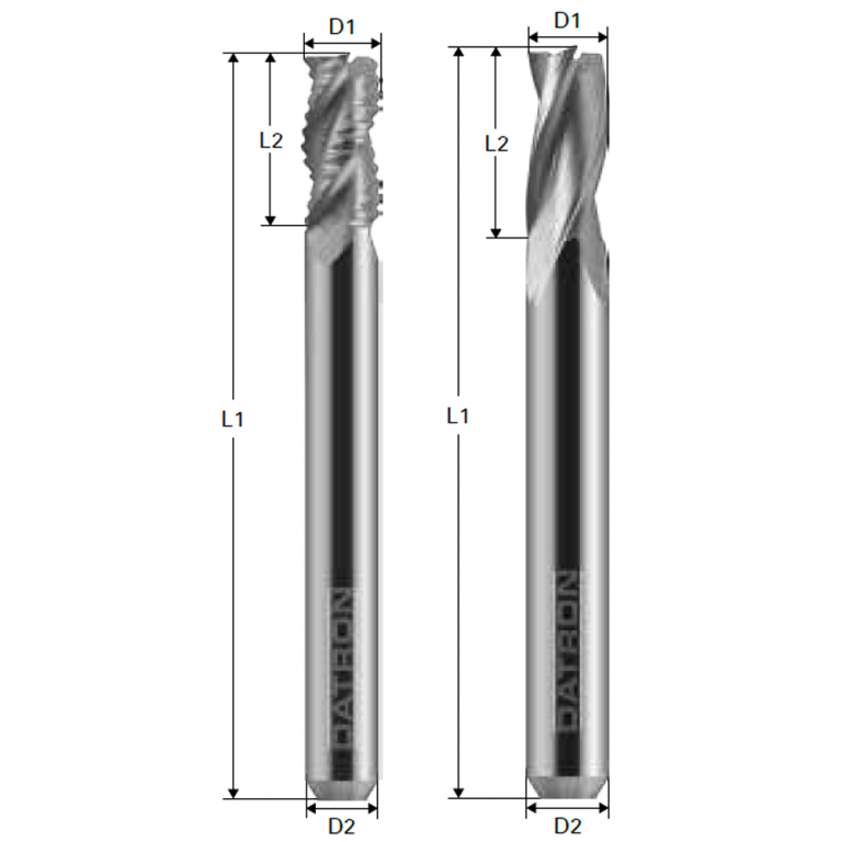 Triple Flute End Mill for Copper - DATRON CNC Milling Tools